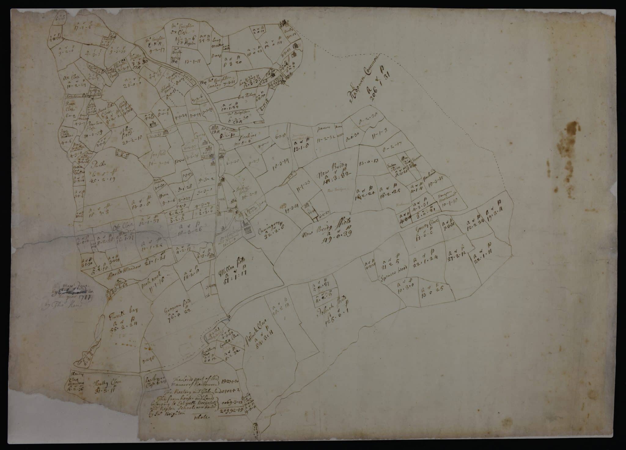 The Radbourne Estate in 1711 - Brindle & Green